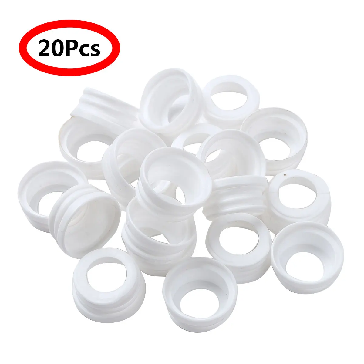 20 Plastic Collar Ring for Mason Jar Dispenser Soap Lotion Bottles ...