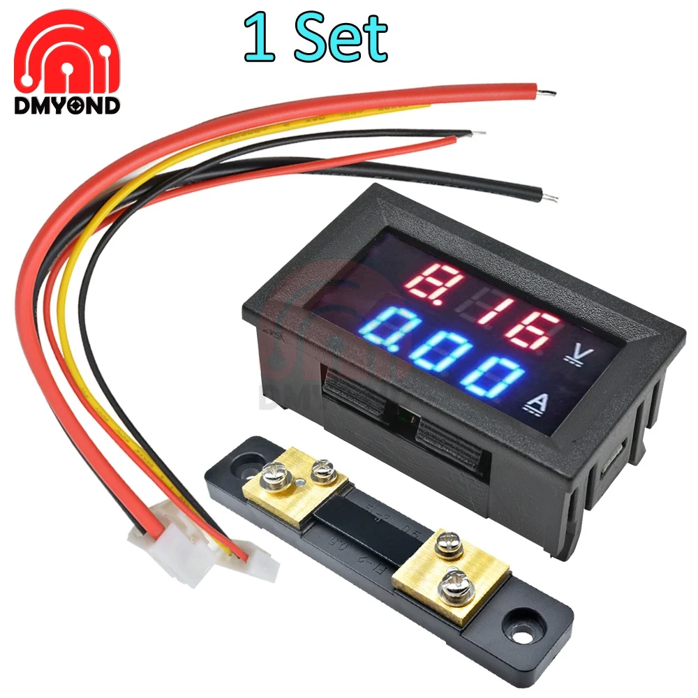 Dc 100v 50a Digital Voltmeter Ammeter Volt Amp Meter Voltmeter ...