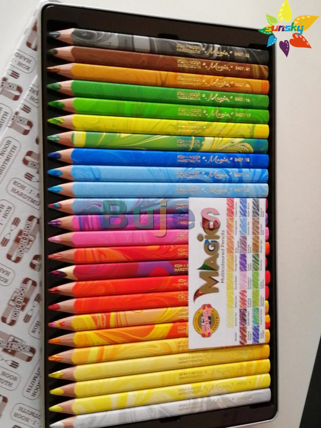 24pc-set-Magic-color-pencil-3-in-1-rainbow-pencil-lapis-de-cor ...