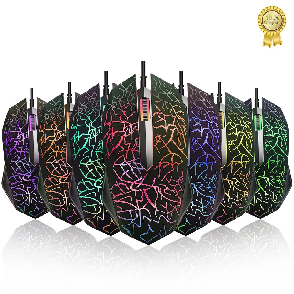 KOOYUTA-USB-Wired-Gaming-Mouse-3-Buttons-USB-7-Colors-LED-Computer ...