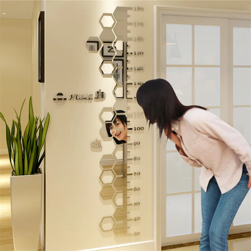 Height Measure Wall Sticker for Kids Room Living Room Decor Cartoon 3D ...
