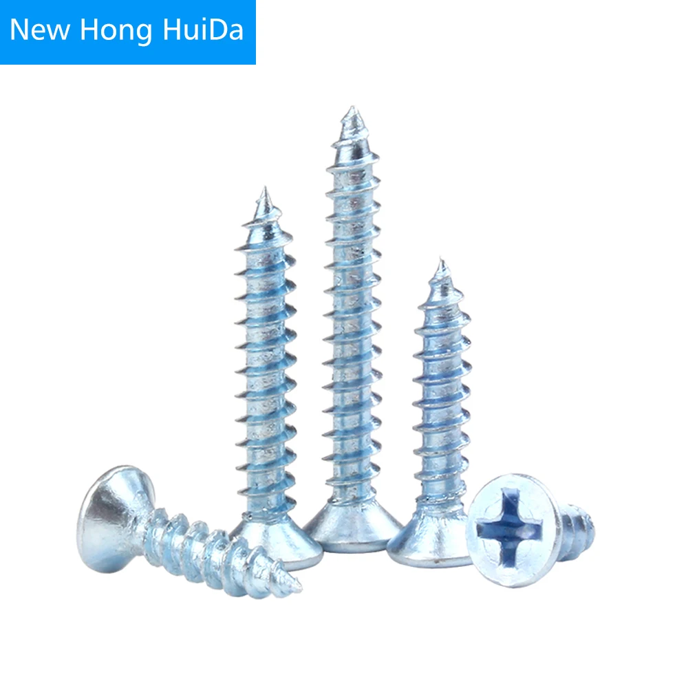 Phillips Countersunk Flat Head Screws M4 M5 M6 Self Tapping Screws Zinc ...