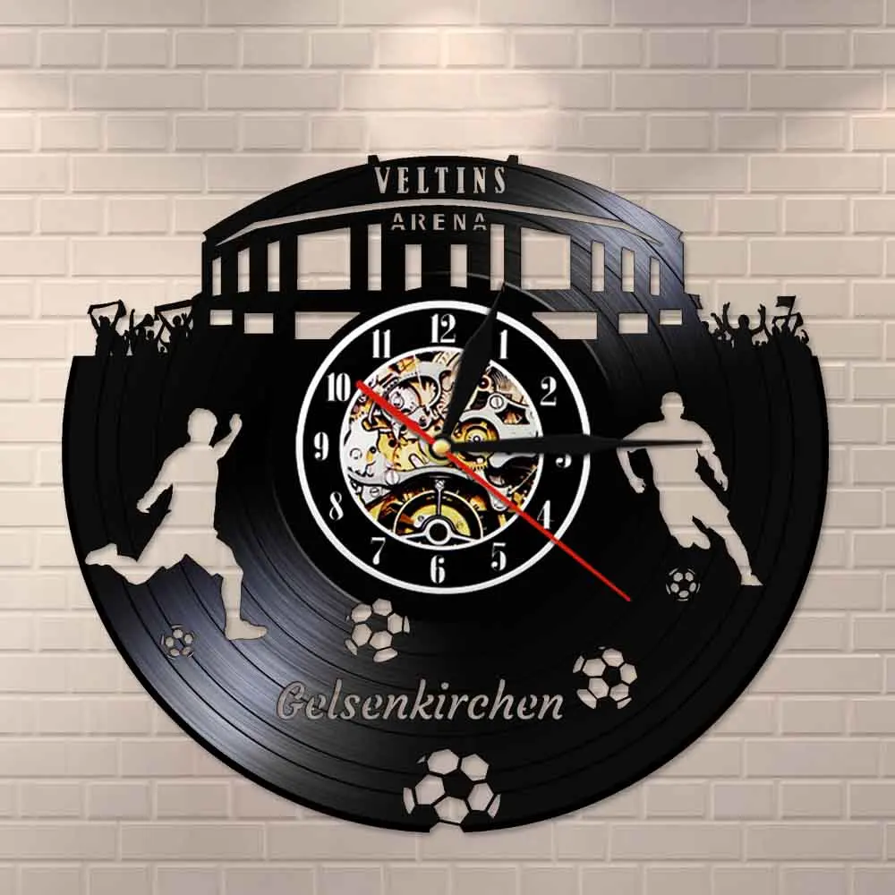 Germany Cityscape Skyline Vinyl Record Wall Clock Football Stadium Fans ...