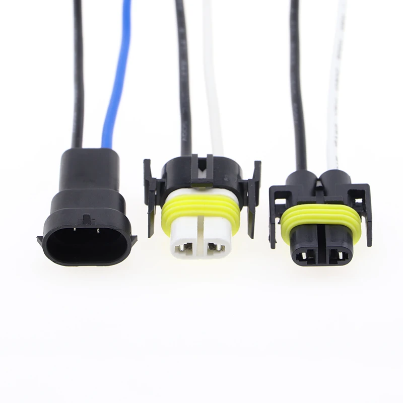 H8 H11 Headlight Fog Light Connector Socket Plug Male Female With Cable ...