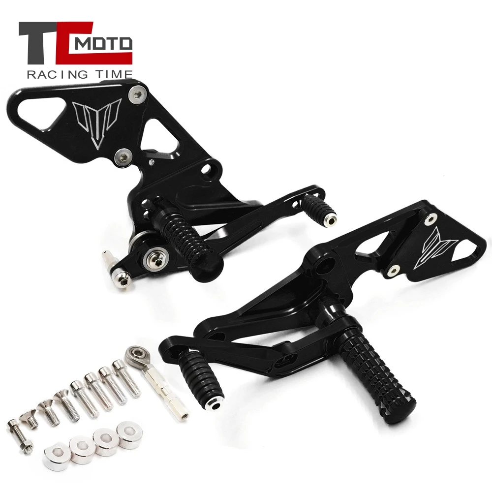 Tcmoto Motorcycle Adjustable Footrest Rearsets Rear Sets Foot Pegs For ...