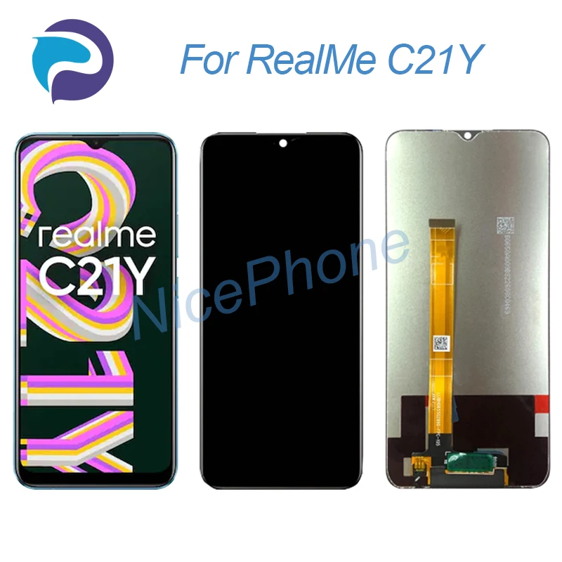 Pantalla LCD RealMe C21Y, montaje de digitalizador con pantalla táctil ...