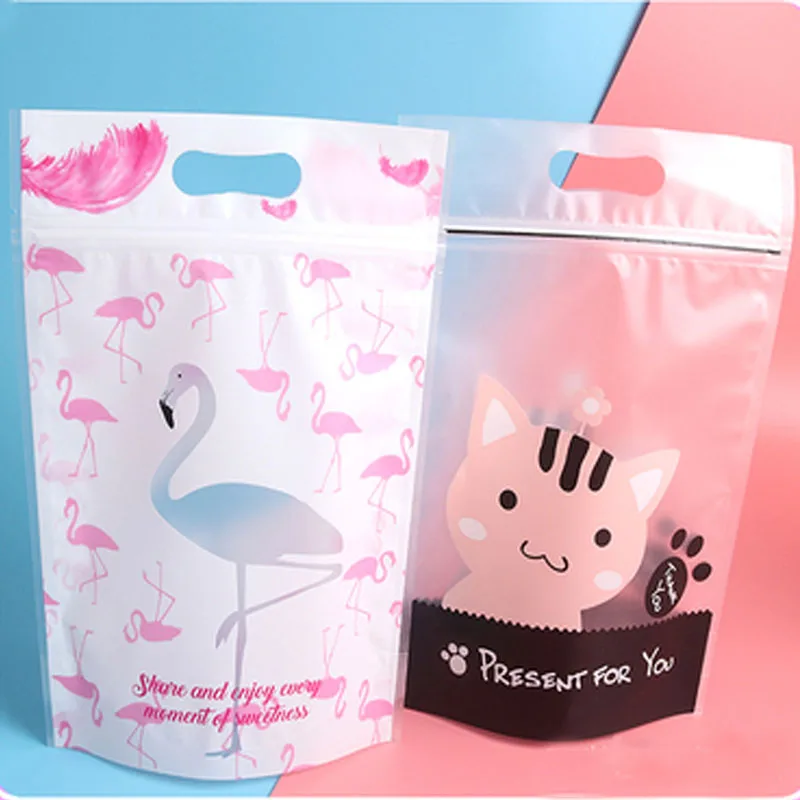 50pcs Cute Cartoon Baked Food Packaging Candy Bags Wedding Party ...