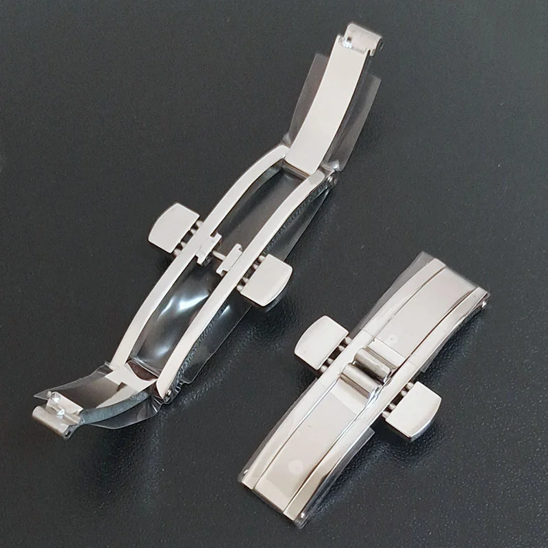 FOR-Longines-5X20-Stainless-Steel-Strap-Buckle-Butterfly-Double-Snap ...