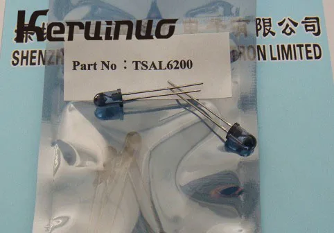 100 unids/lote TSAL6200 TSAL 6200 emisor infrarrojo 940nm 72mW/sr ...