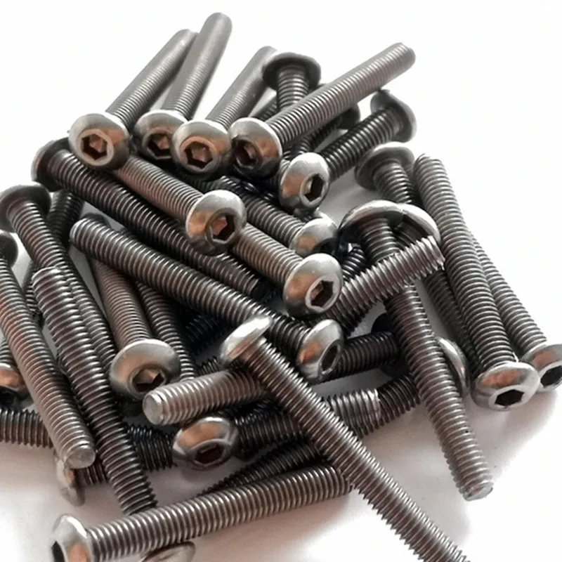 20pcs Titanium Bolt Truss GR2 M4 M5 M6 x 5mm 6mm 8mm 10mm 12 14 15mm ...
