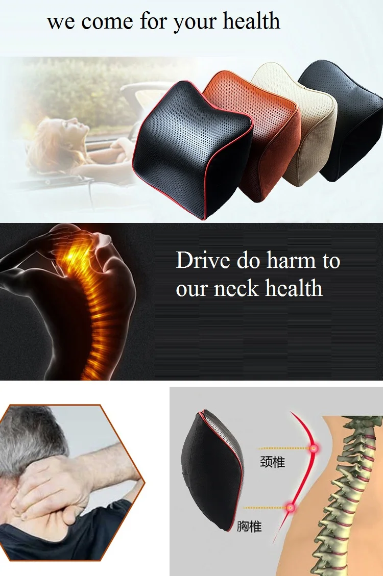 Автомобильная подушка, подголовник, подголовник, настоящая кожа ...