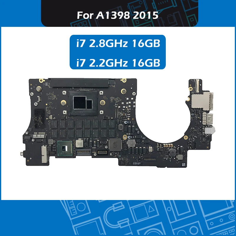 Laptop A1398 Logic Board i7 2.2GHz 2.8GHZ 16GB 820-00138-A for Macbook Pro Retina 15" A1398 ...