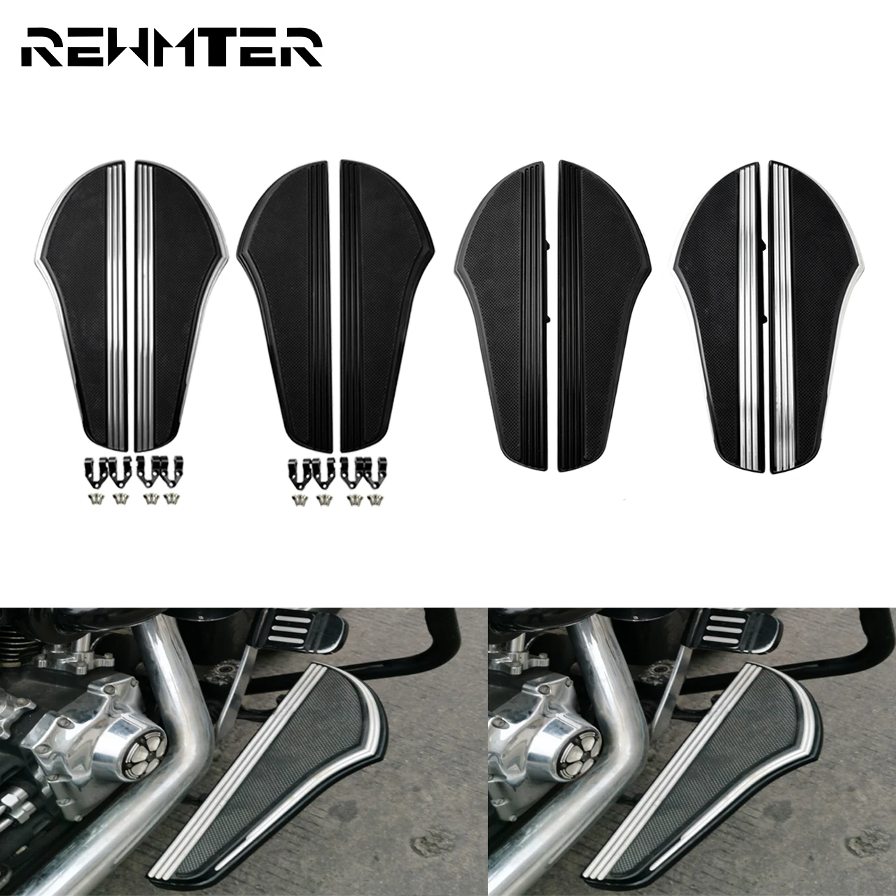 Motorcycle Front Foot Peg Driver Floorboard Rider Footboard Footrest ...