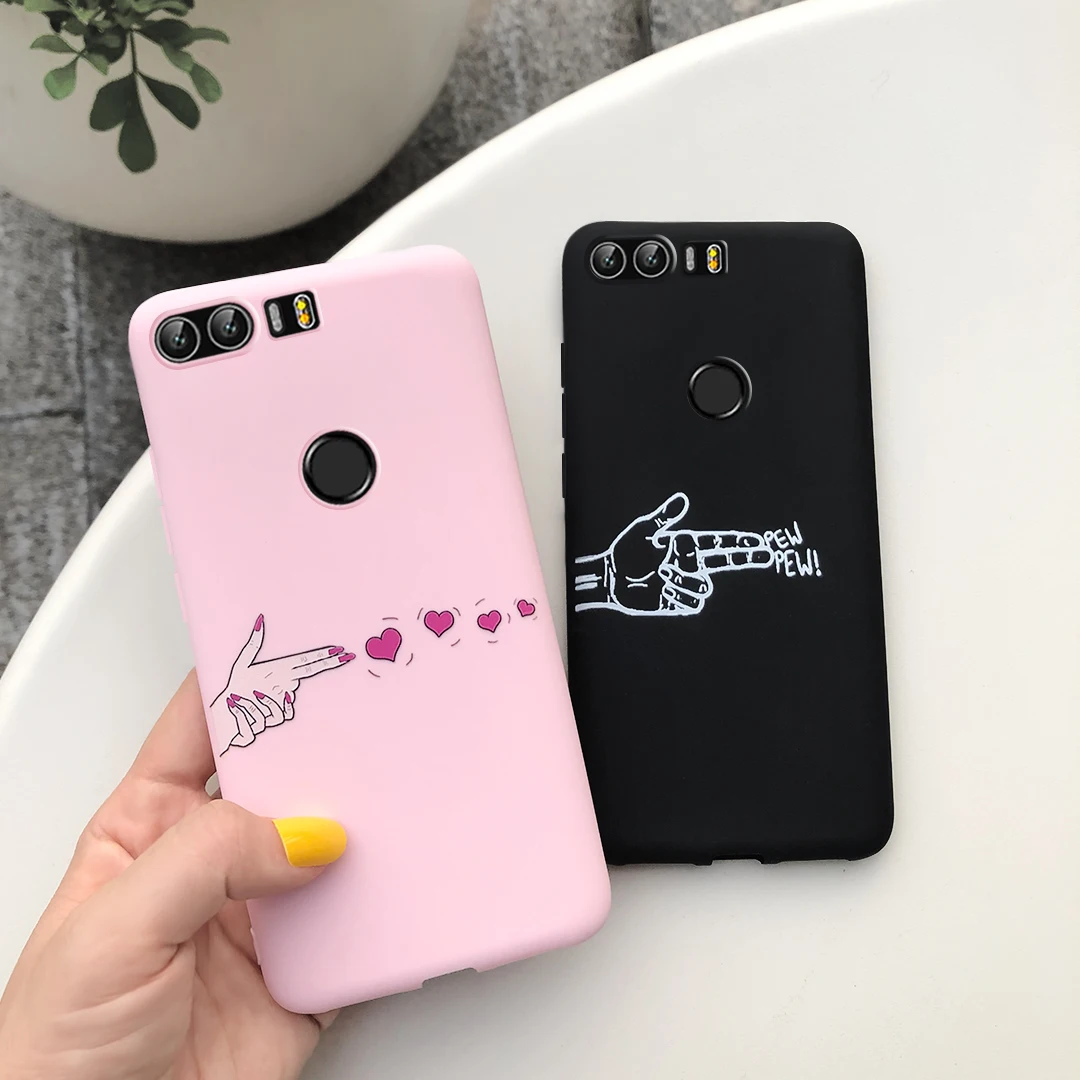 Luxury-Soft-Back-Silicon-Matte-Coque-Cases-For-Huawei-honor-8-case-For ...