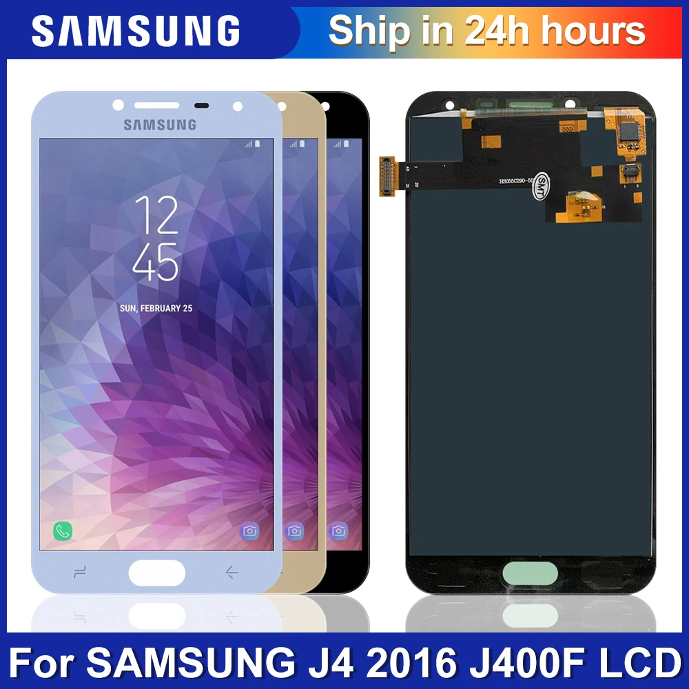 Pantalla LCD táctil para Samsung Galaxy J4 2018, J400, J400F, J400H, J400M, J400G/DS, reemplazo ...