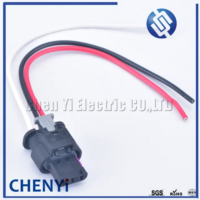 3 Pin PDC Parking Sensor Plug Connector For GOLF PASSAT A1 A3 A4 A6 A7 ...