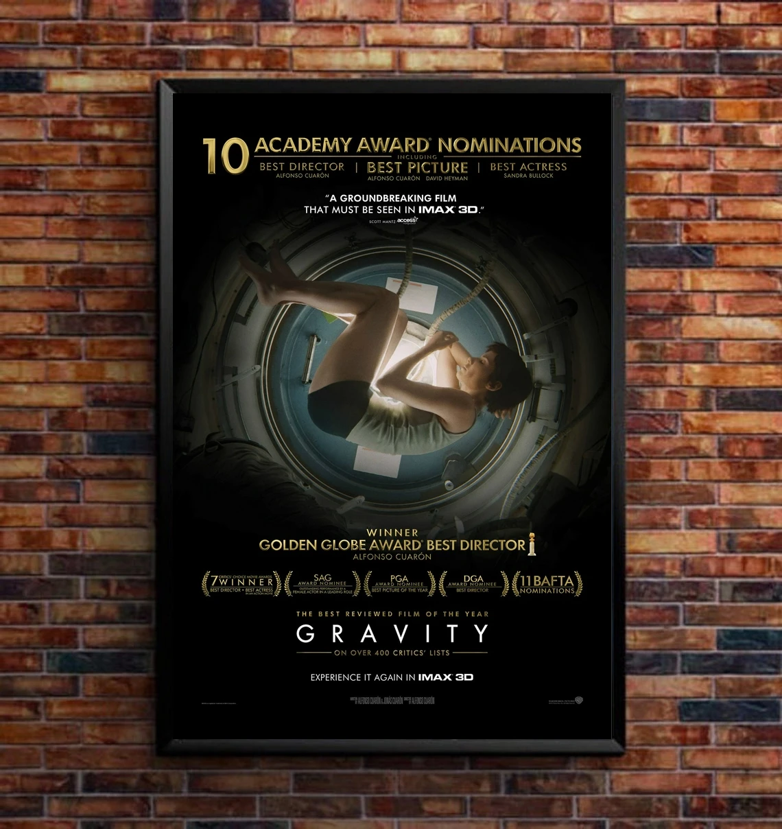 Gravity Sandra Bullock Poster