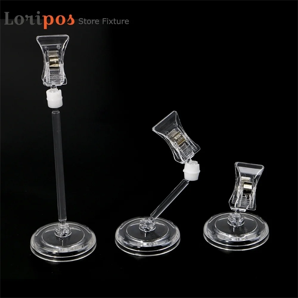 Clear Pop Plastic Sign Paper Card Display Price Label Tag Promotion ...