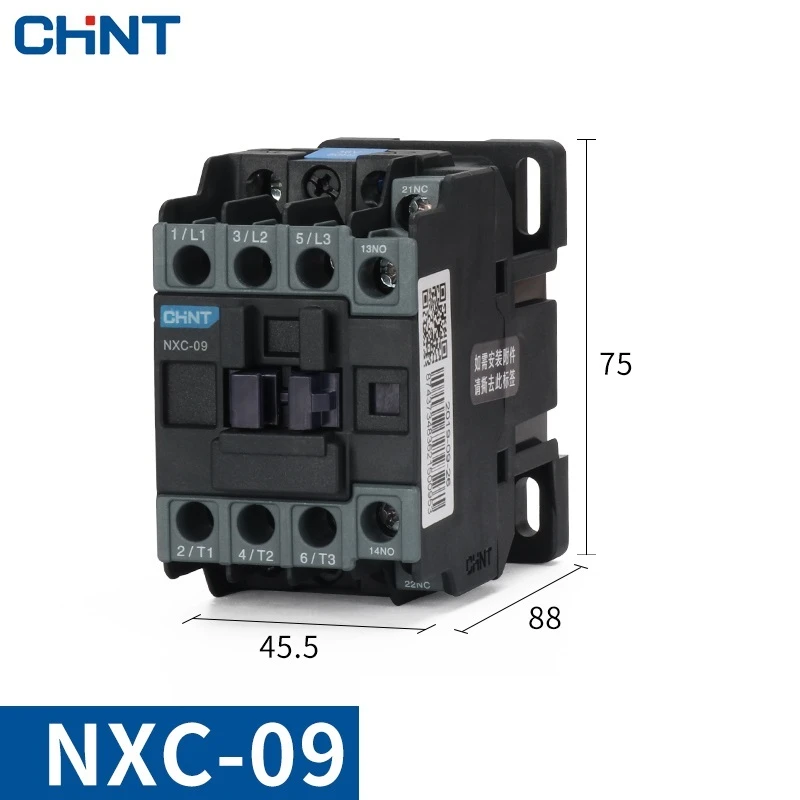 CHINT NXC 09 Contactor 9A 1NO+1NC AC 24V 36V 48V 110V 127V 220V 380V ...