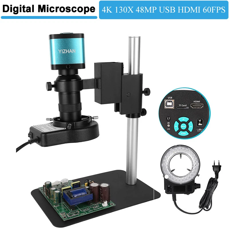 Newly Arrived Digital Microscope Set 130x C Mount 4k 48mp Hdmi Usb ...