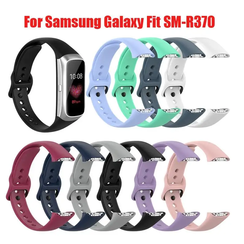 50PcซิลิโคนสำหรับSamsung Galaxy Fit SM R370สมาร์ทนาฬิกาสายคล้องข้อมือ ...