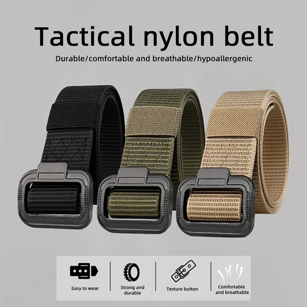 Outdoor-Nylon-Sports-Belt-Woven-Inner-Belt-Alloy-Japanese-Buckle-Hook ...
