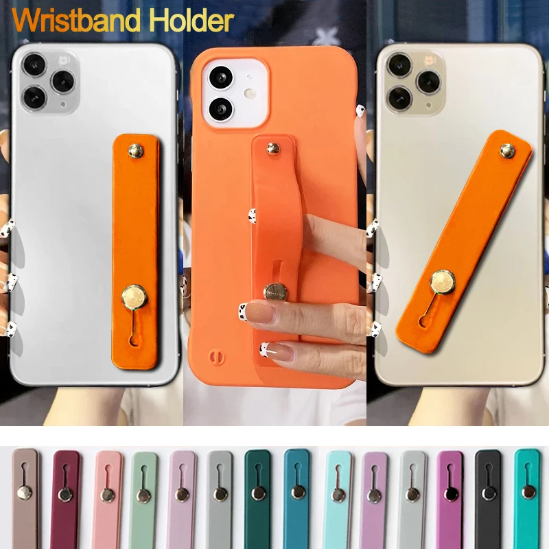 Universal Wrist Band Phone Holder For iPhone Finger Grip Mobile Phone ...