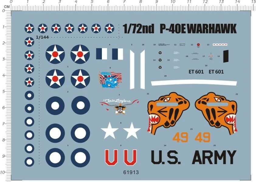 P 40 Decals