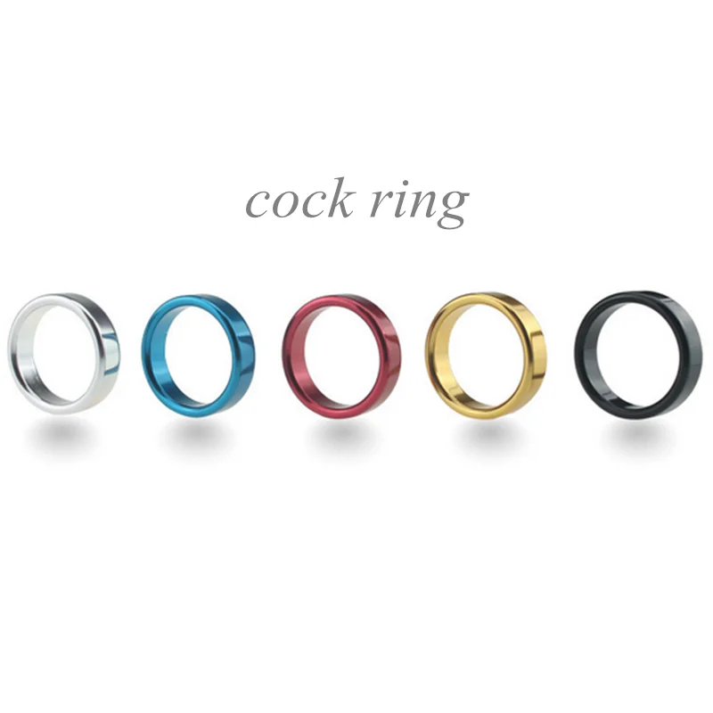 Metal Penis Ring Aluminum cock Rings Delay Ejaculation Adult Products ...
