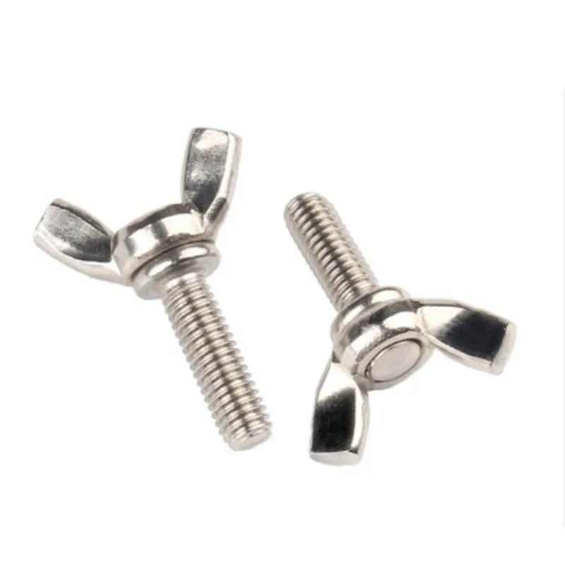 M3 M4 M5 M6 M8 M10 Hand Tighten Screws Butterfly Bolt Wing Thumb Screw ...