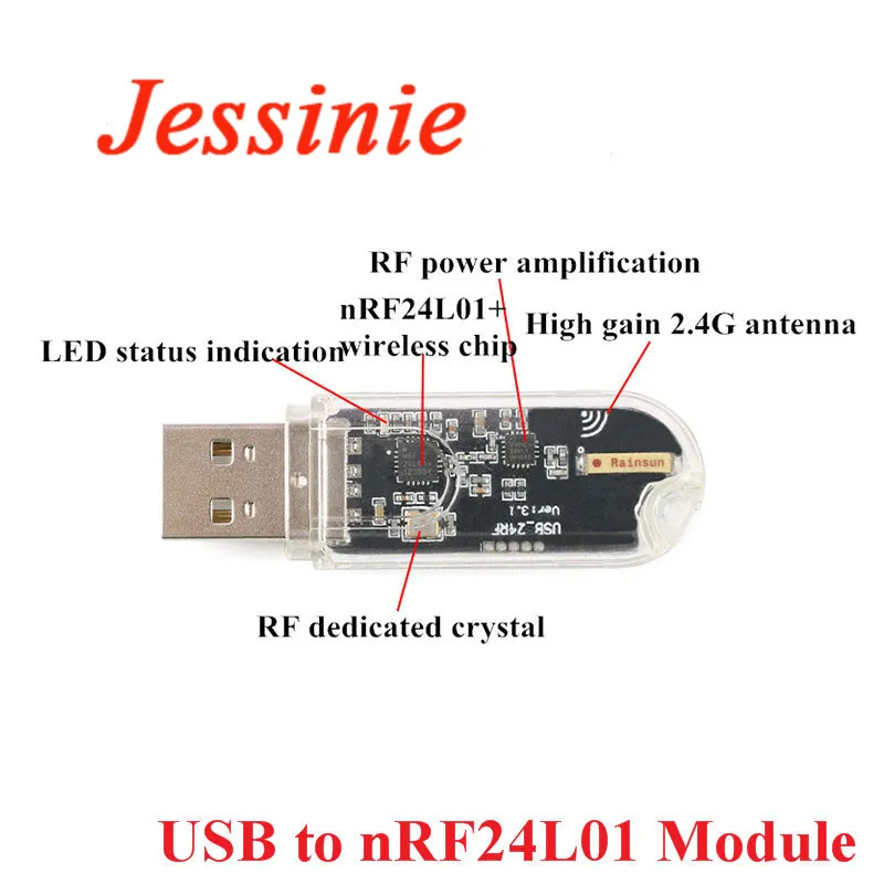Nrf24l01 Wireless Data Transmission Module 2.4g Serial Port Usb Ttl To ...