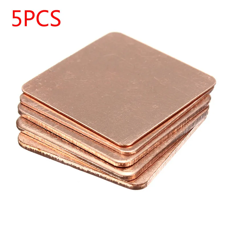 5 Pcs Copper Heatsink, Thickness Heatsink Thermal Pad For Laptop, Chip ...