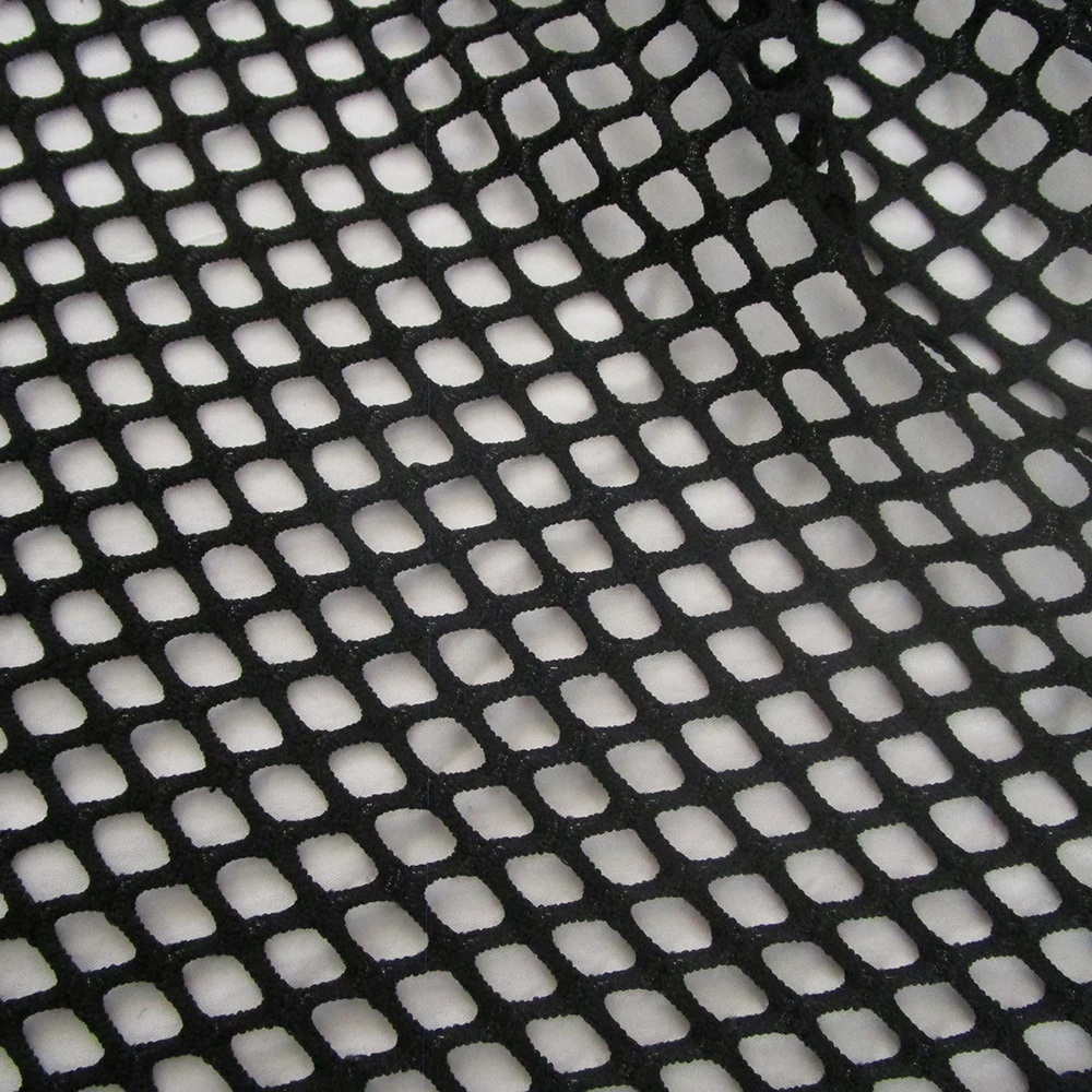 Tela de malla blanca de poliéster elástico francés, tejido de red de ...