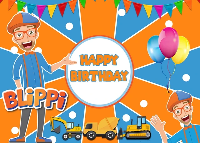 Blippi Personalised Birthday Photo Banner | atelier-yuwa.ciao.jp