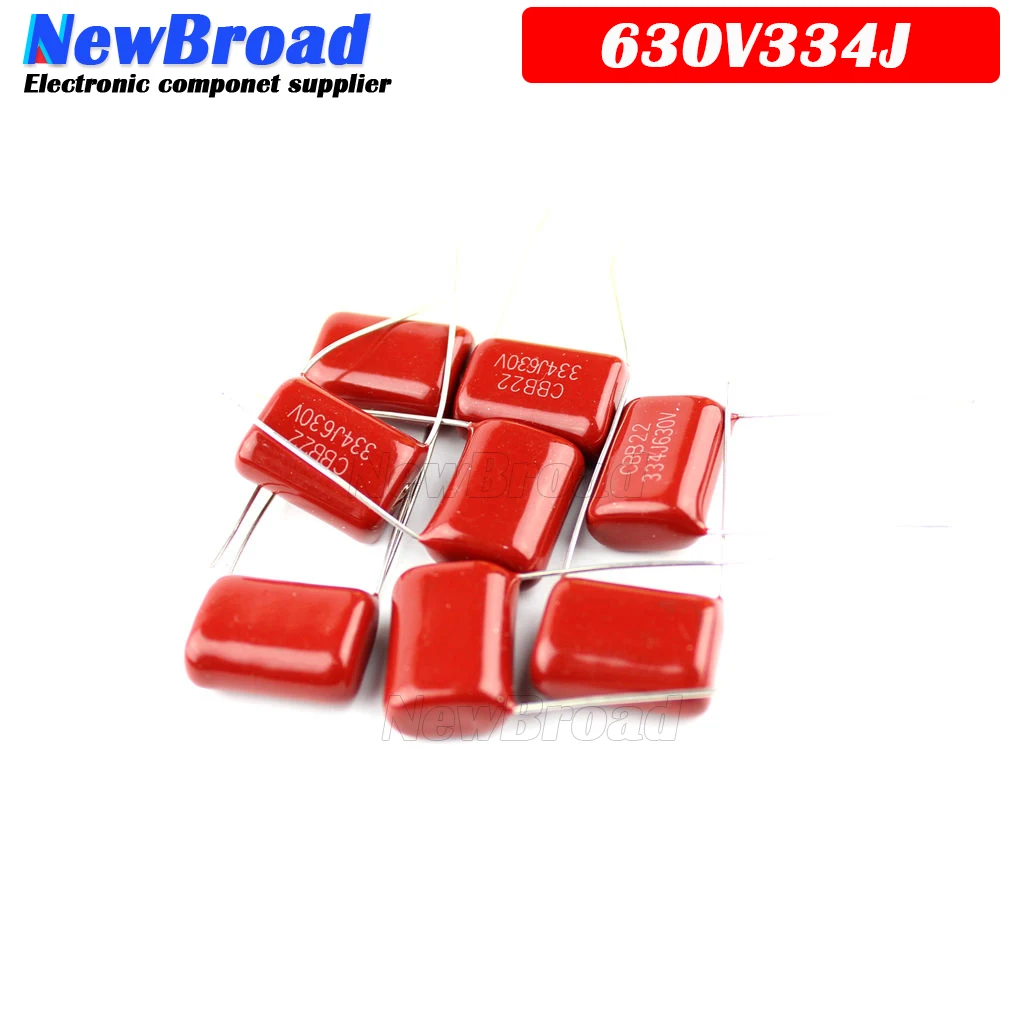 10PCS-630V334J-0-33UF-Pitch-15MM-630V-334-330NF-CBB-Polypropylene-film ...