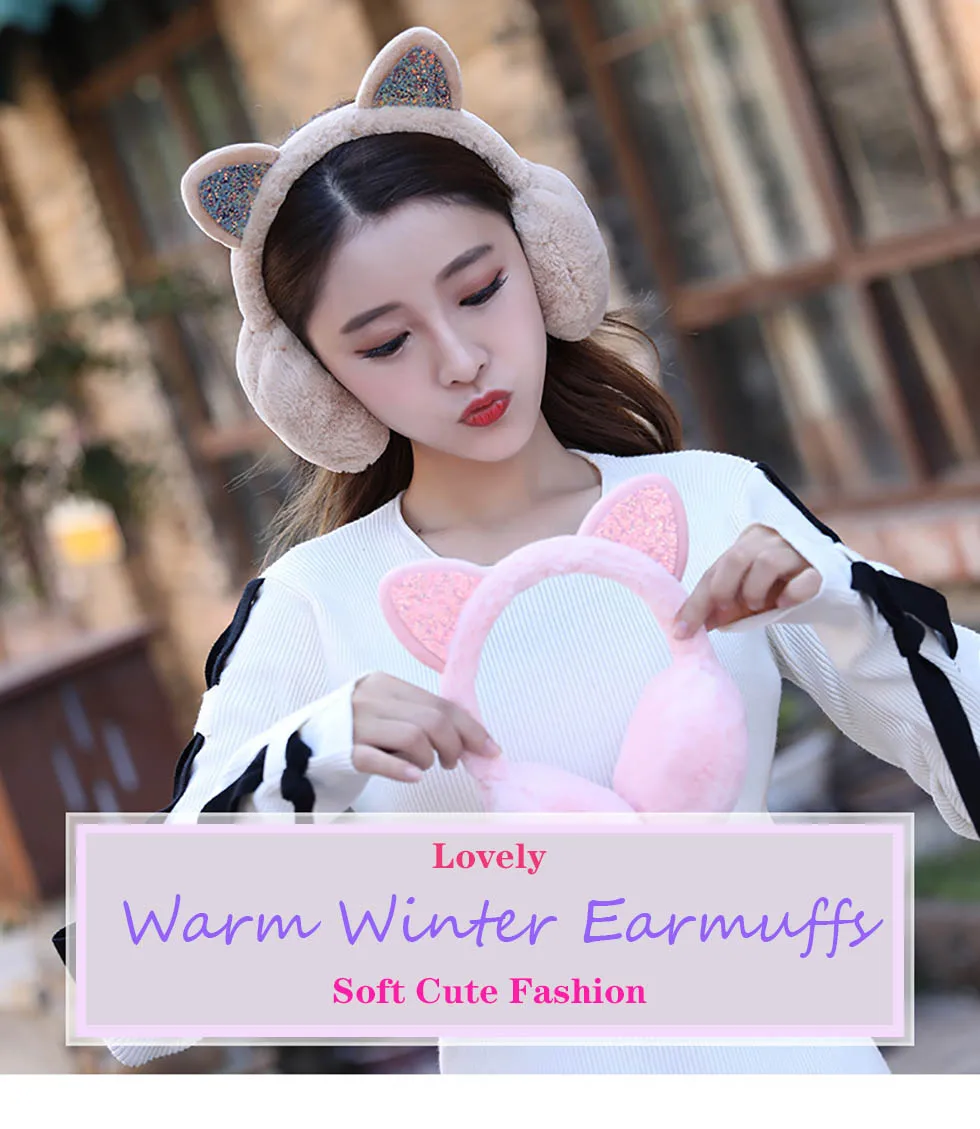 Calymel Фирменная Новинка Модные женские и девичьи меховые зимние ухо ...