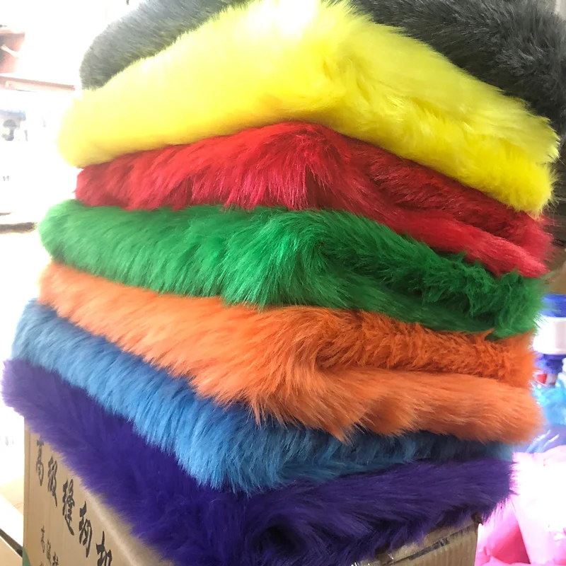 2cm Long Fur Plush Fabric Artificial Small Fur Polyester Fabric For ...