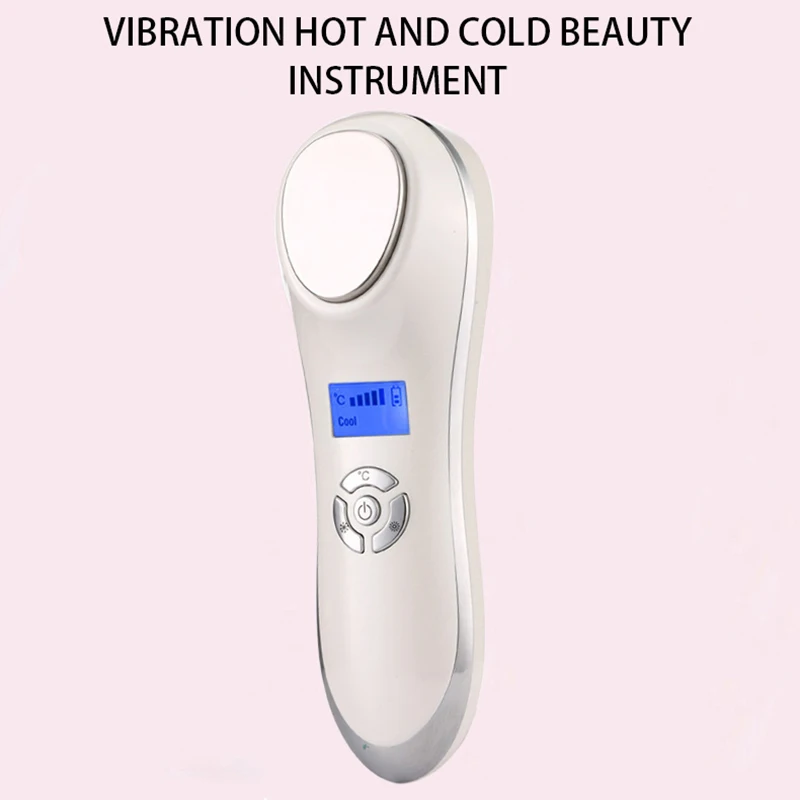 Ultrasonic Vibration Hot And Cold Massage Beauty Device Deep Cleansing ...