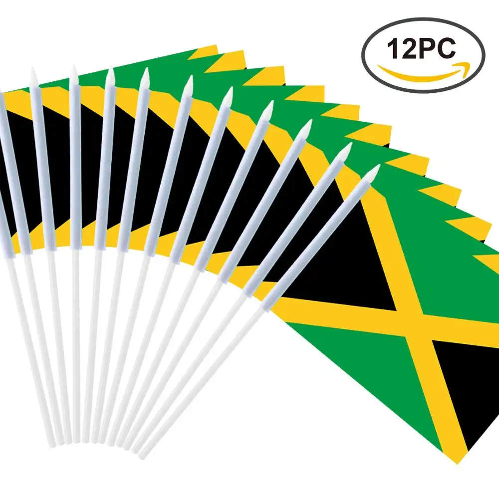 Anley Jamaica Miniature Flag 5" x 8" Mini Jamaican Flags 5x8 Inches ...