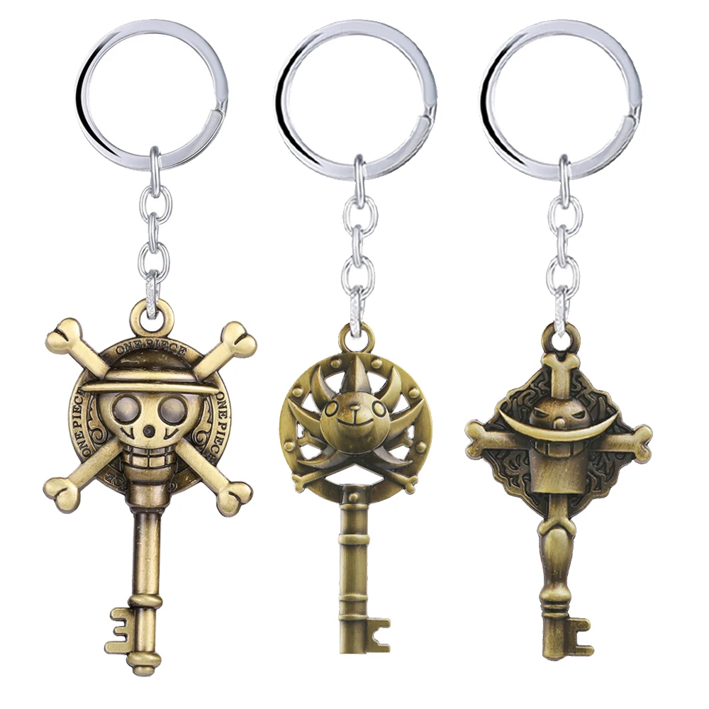 ONE PIECE Trafalgar Law Skull Cosplay Double Keychain Keyring Pendant ...