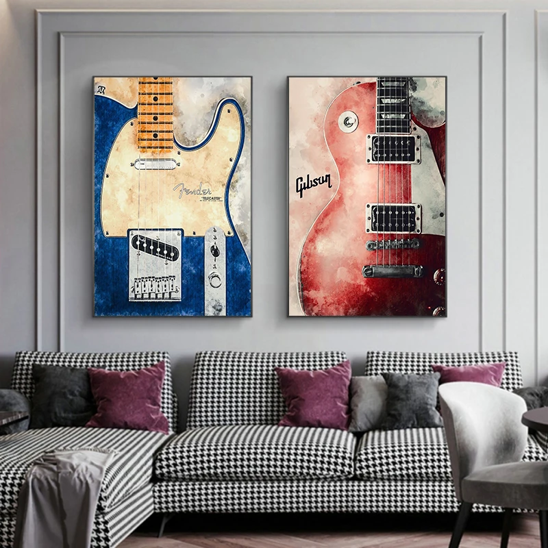 Abstract Paintings Of Rock Music