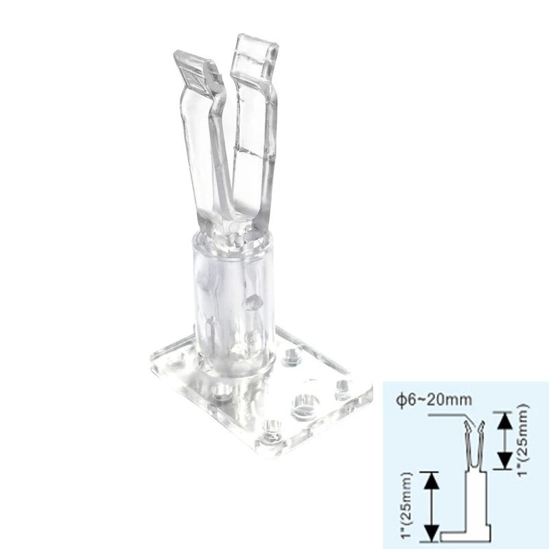 Neon Light Transparent Supports 50pcs/lot Neon Sign Plastic Stand Parts ...