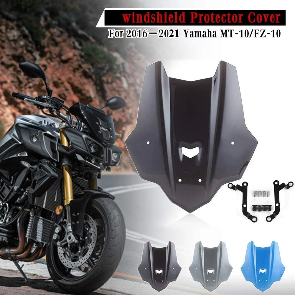 2021 FZ10 MT10 Windshield Windscreen Wind deflector For Yamaha FZ MT 10 ...