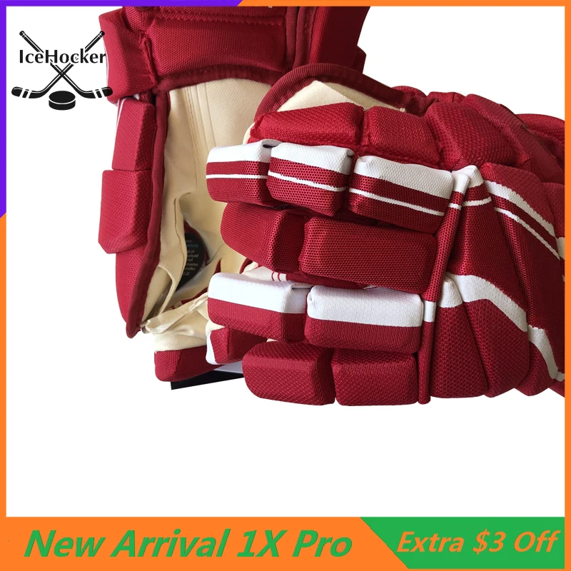 Профессиональные защитные хоккейные перчатки 1X Pro 1" 14 ...