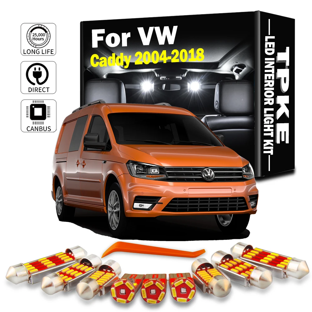 TPKE-Canbus-LED-Interior-Dome-Map-Light-Kit-For-Volkswagen-VW-Caddy ...