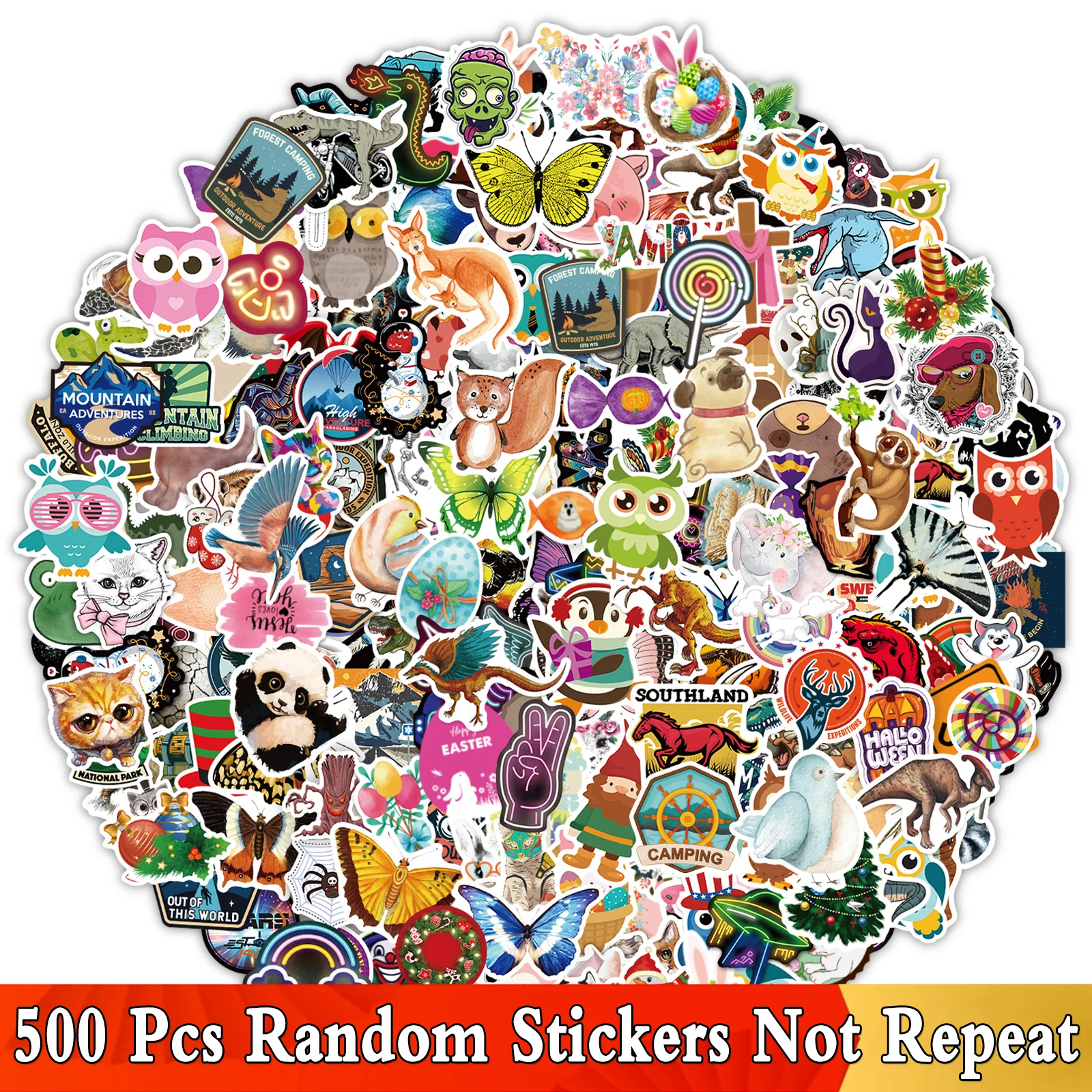 Random 500 PCS / Lot Mix Funny JDM Stickers for Laptop Car Kids ...