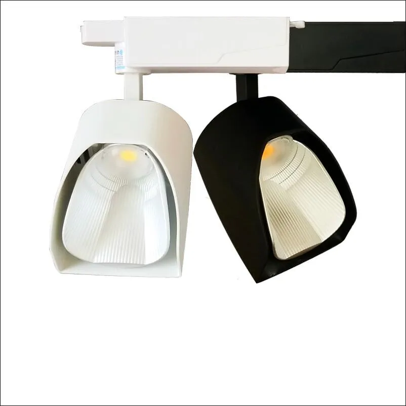 COB 20W 30W 40W Led ray lambası lamba tavan rayı monte lamba ışıkları ...