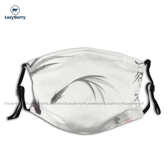 Wholesale Reuse Kanji Face Mask Cute Cloth Adults Mouth Facial Mask ...