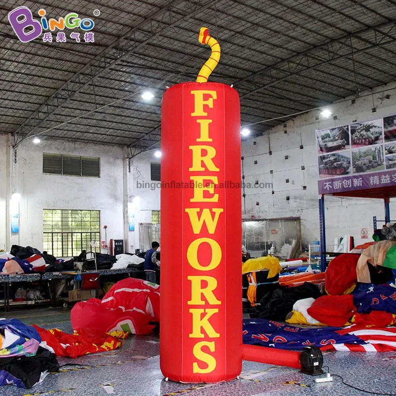 Newest 4mH modern design Inflatable Fireworks for shop decoration ...