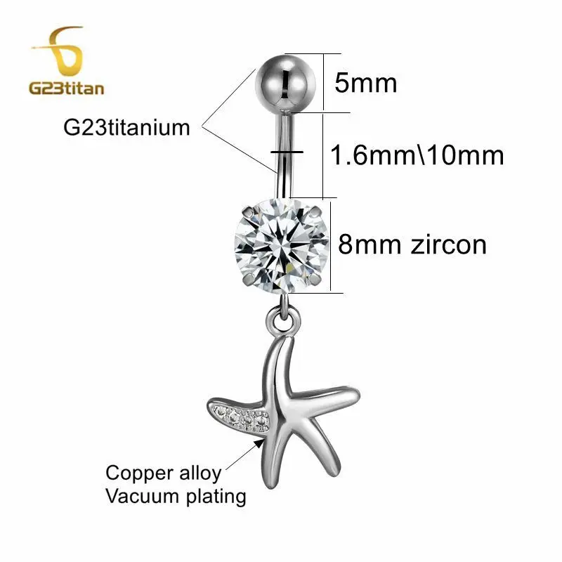 Starfish Belly Button Rings